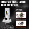 Bullvision H7 LED Headlight Canbus 100000LM 300W 5570 CSP 1: 1 Mini ...