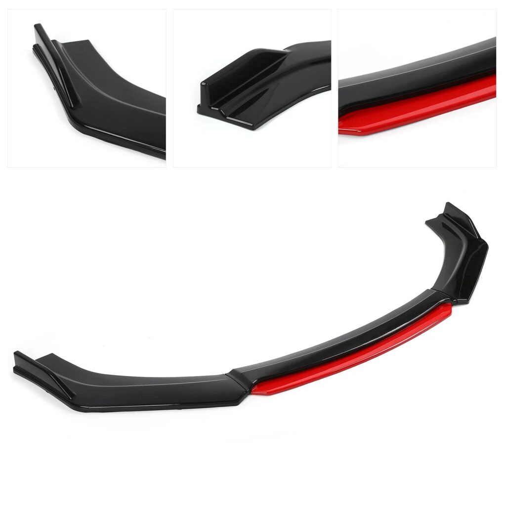 Universal Front Bumper Lip Spoiler Chin Body Kit Protection PP Auto Car ...